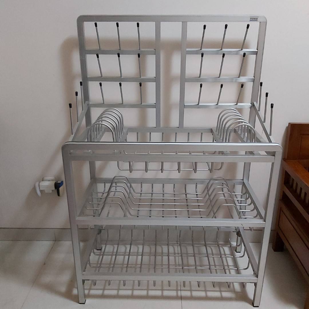 Rak Piring Aluminium Mini