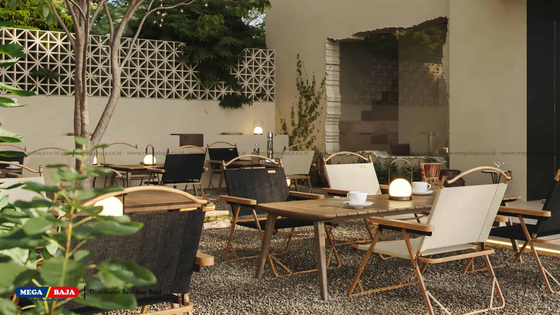 Desain-Cafe-Outdoor-di-Halaman-Rumah - Mega Baja - Partner Konstruksi ...