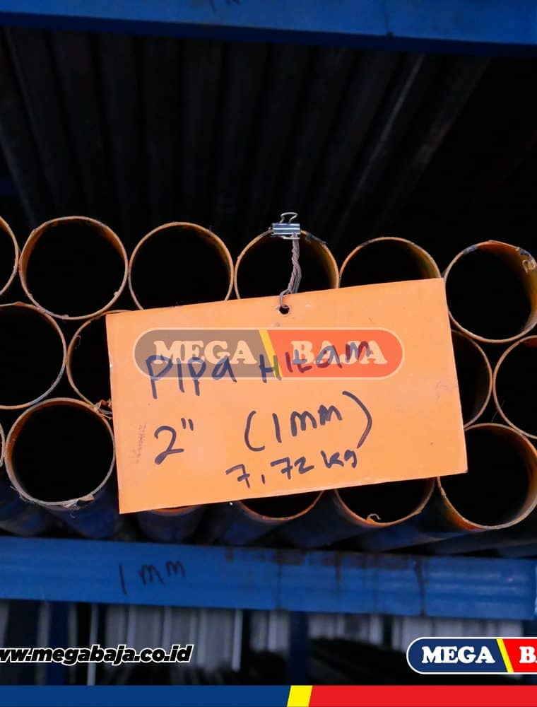 Pipa Hitam 4" x 6 - 2,20 mm - Mega Baja - Partner Konstruksi Anda dari Besi Hingga Baja