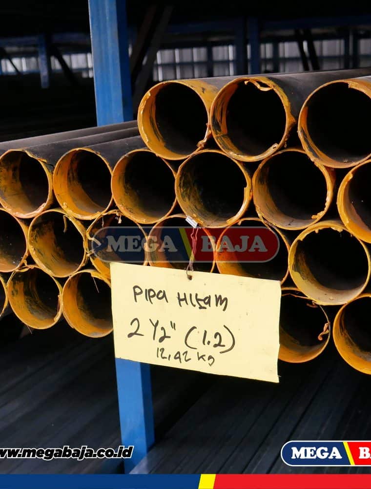 Pipa Hitam 6"x 6 - SCH 40 Spindo - Mega Baja - Partner Konstruksi Anda dari Besi Hingga Baja