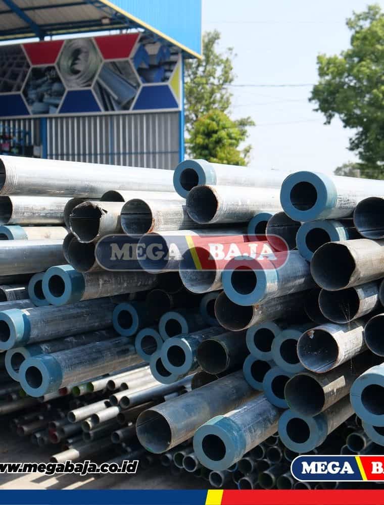 Pipa Galvanis 1 1/4" x 6 - Grade Biru - Mega Baja - Partner Konstruksi ...