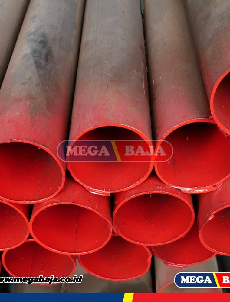 Pipa Hitam 1" x 6 - Grade Orange - Mega Baja - Partner Konstruksi Anda dari Besi Hingga Baja