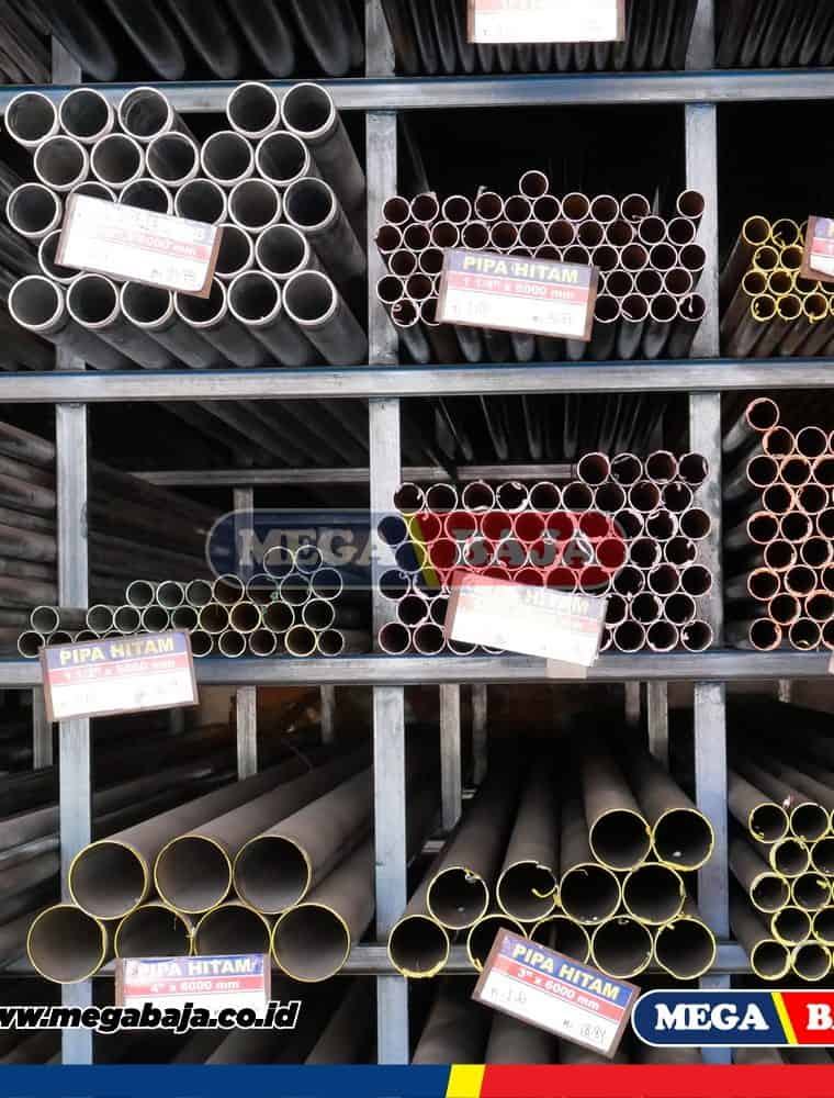 Pipa Hitam 1"x 6 - seamless SCH 40 * - Mega Baja - Partner Konstruksi Anda dari Besi Hingga Baja