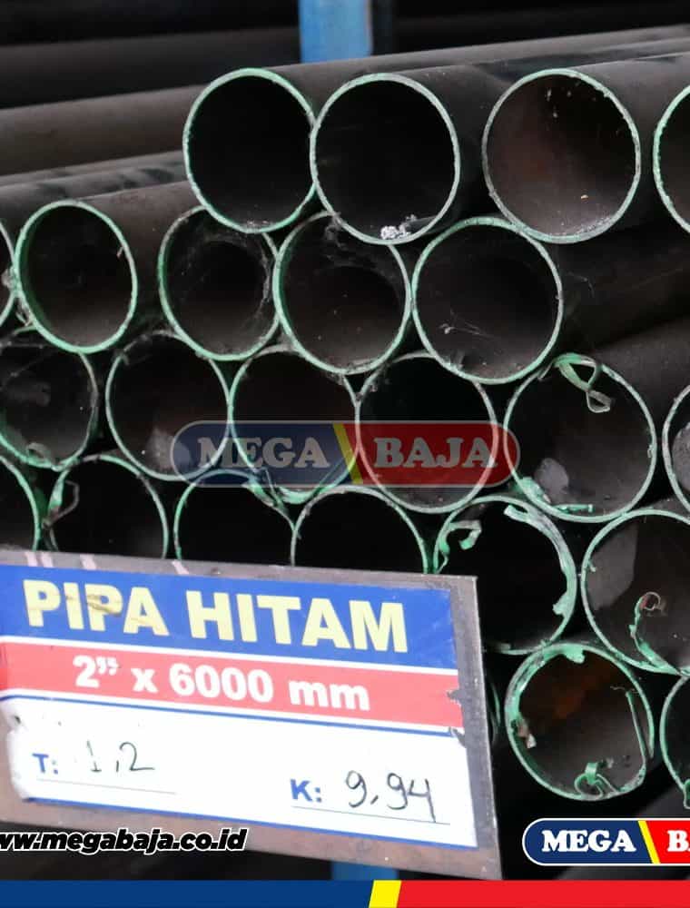 Pipa Hitam 3" x 6 - Grade Orange - Mega Baja - Partner Konstruksi Anda dari Besi Hingga Baja