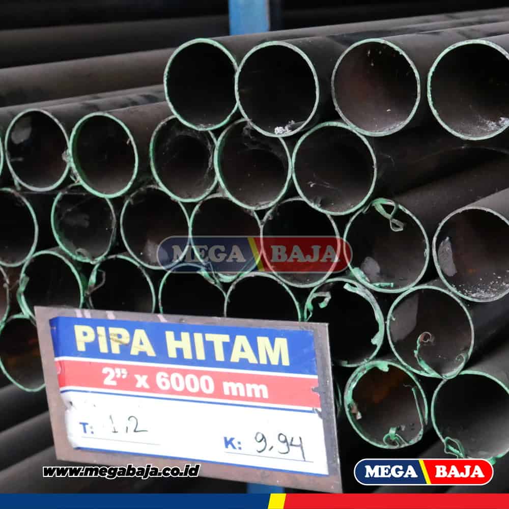 Pipa Hitam 3" x 6 - Grade Orange - Mega Baja - Partner Konstruksi Anda dari Besi Hingga Baja