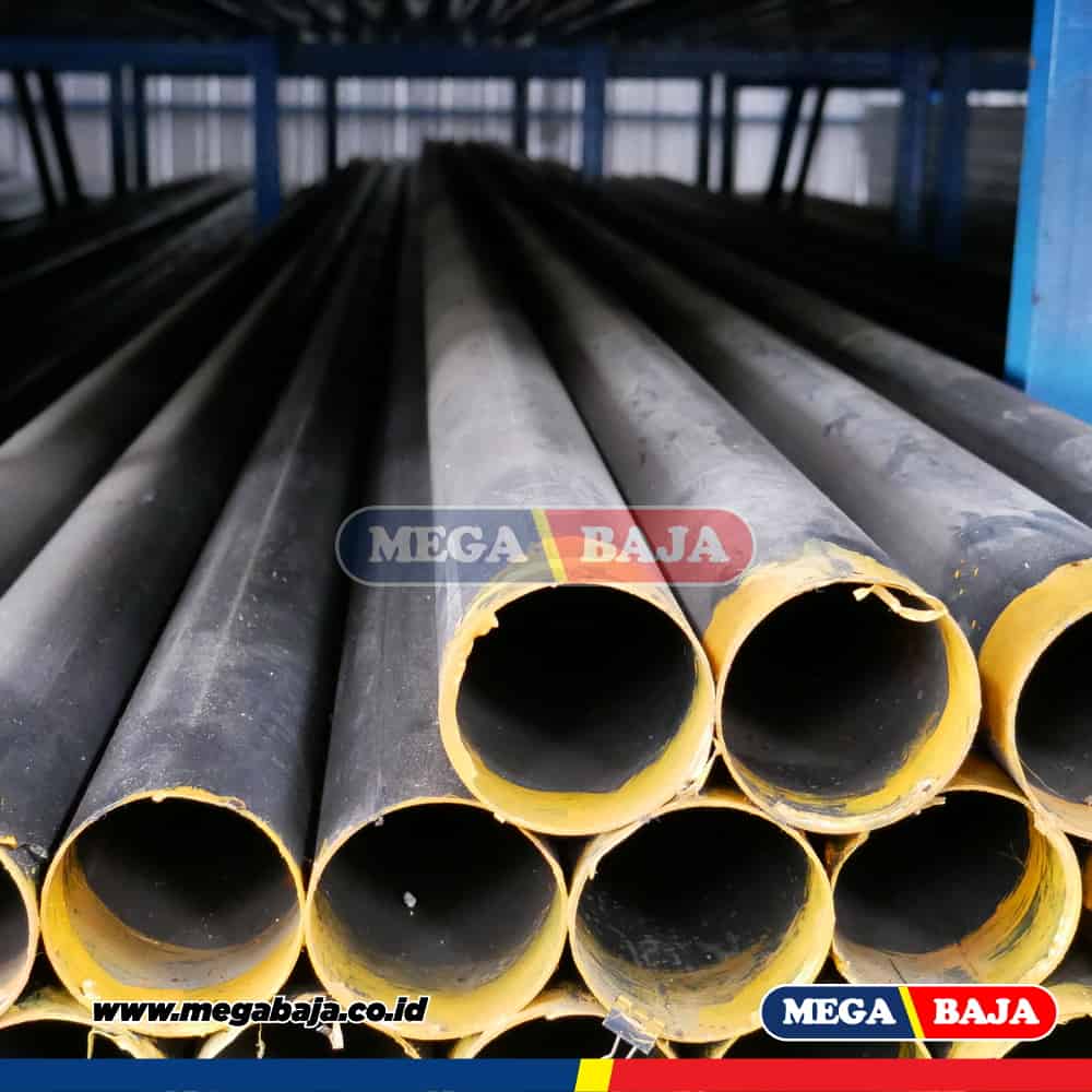 Pipa Hitam 6" x 6 - 1 4,70 mm - Mega Baja - Partner Konstruksi Anda dari Besi Hingga Baja