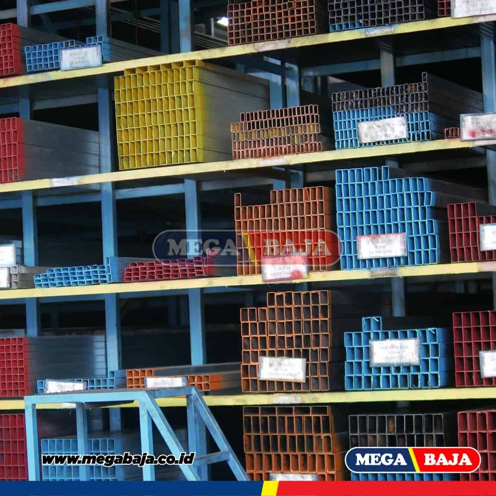 Hollo Hitam 50 mm X 100 mm X 6.000 mm - Grade Biru Muda - Mega Baja ...