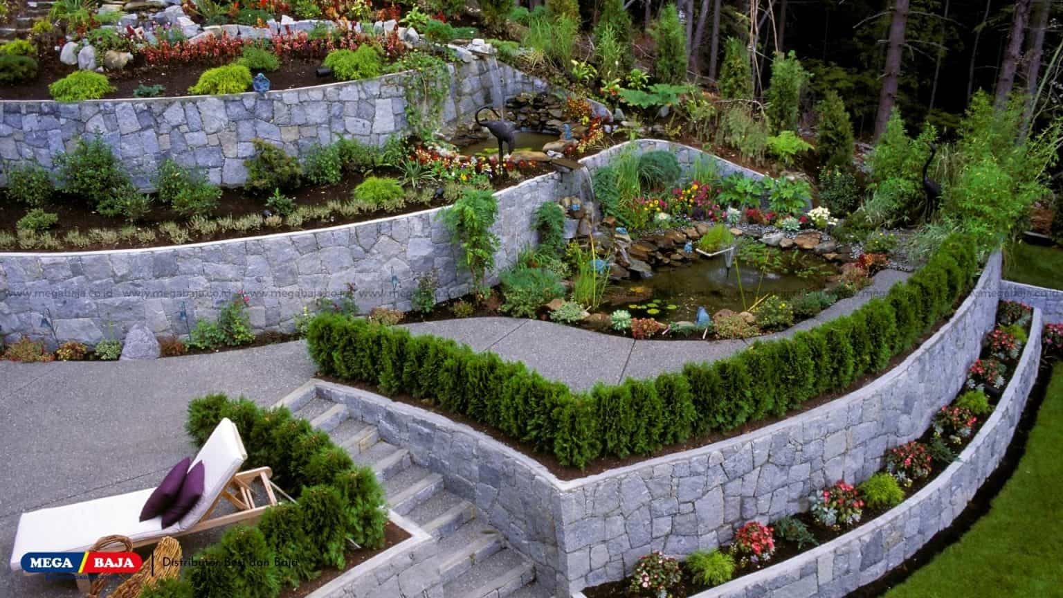 Dinding Stabil dan Anti Longsor dengan Retaining Wall